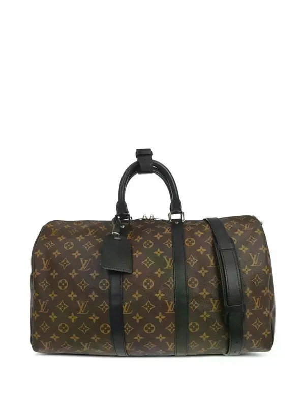 LOUIS VUITTON Monogram Macassar Keepall 45 Bandoulière Holdall