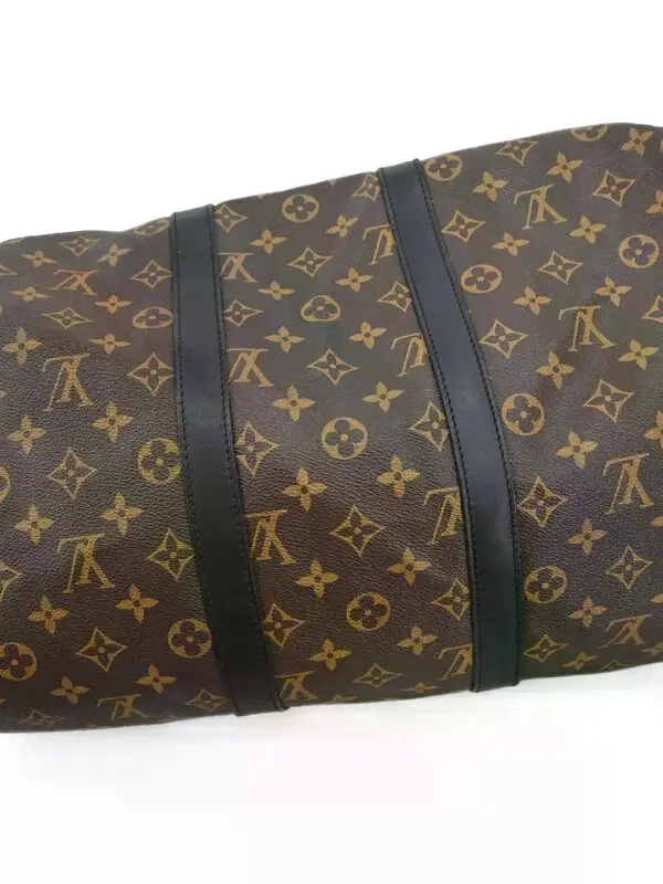 LOUIS VUITTON Monogram Macassar Keepall 45 Bandoulière Holdall