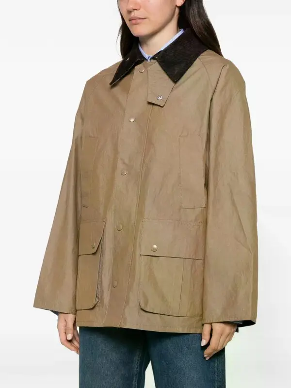 JCSOPHIE Palma Corduroy-collar Storm-flap Jacket