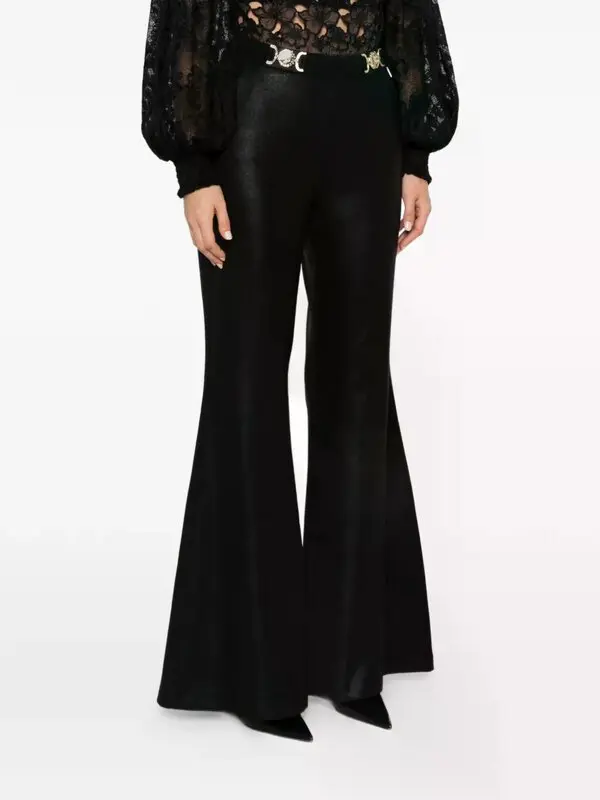 BABYLONE PARIS Logo-plaque Flared Trousers