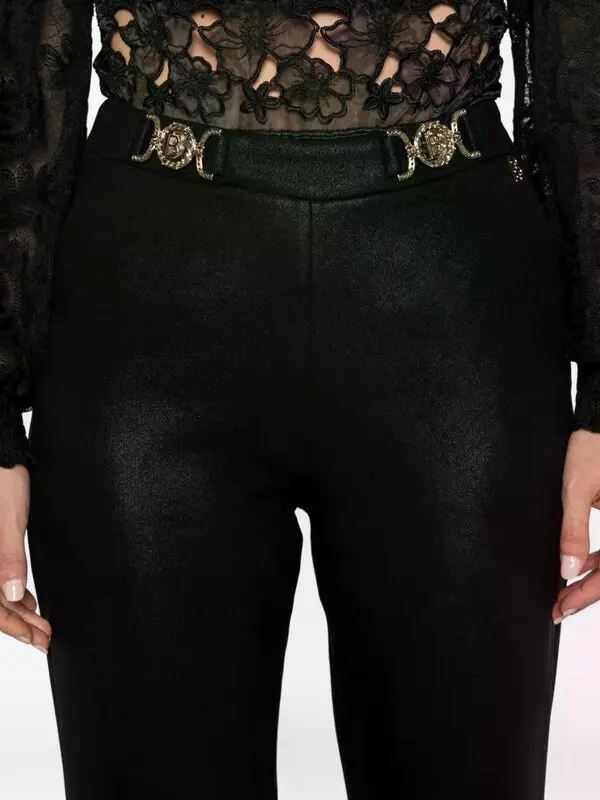 BABYLONE PARIS Logo-plaque Flared Trousers