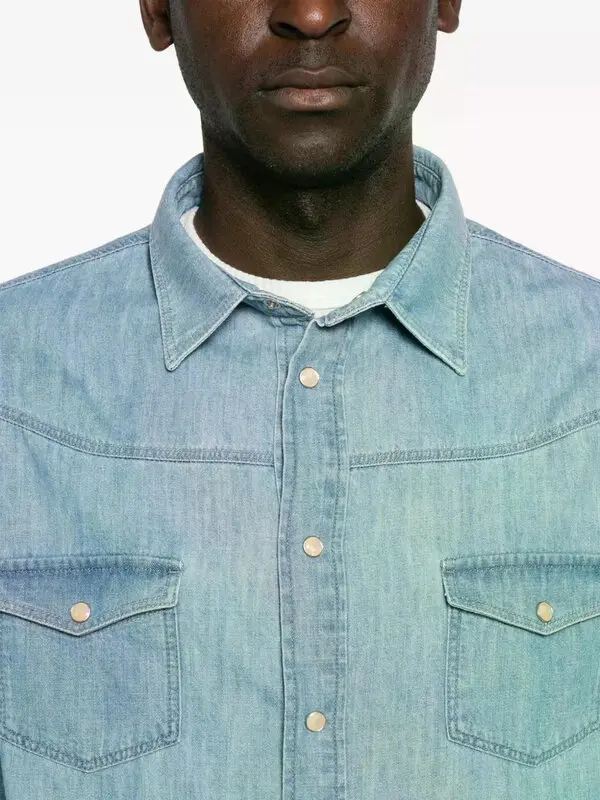 Emporio Armani Western-style Denim Shirt