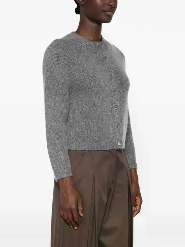 DÔEN Danae Raglan-sleeve Cardigan - Grey