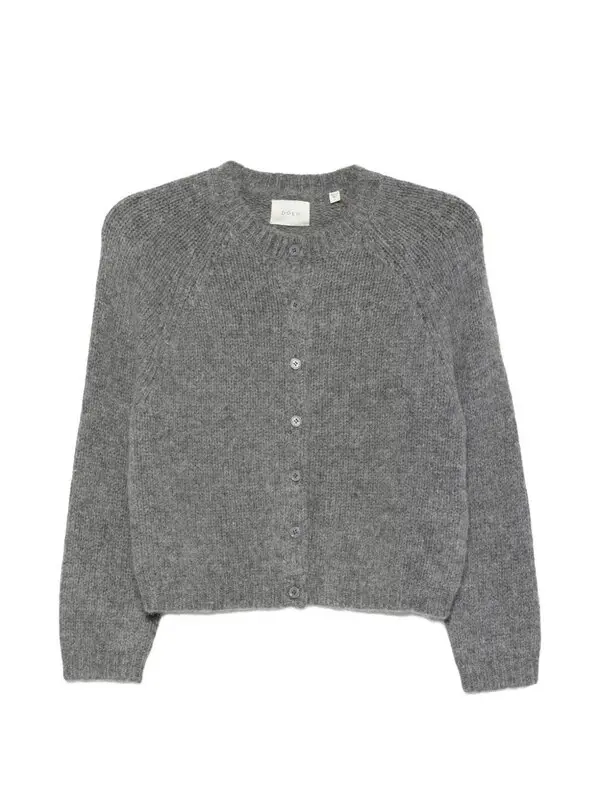 DÔEN Danae Raglan-sleeve Cardigan - Grey