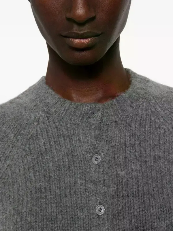DÔEN Danae Raglan-sleeve Cardigan - Grey