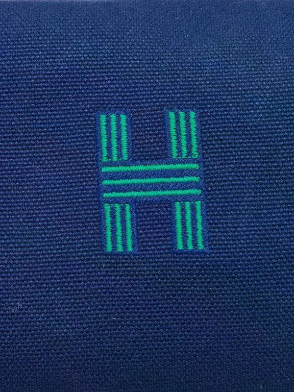 Hermès Bride-a-brac Canvas Pouch - Blue