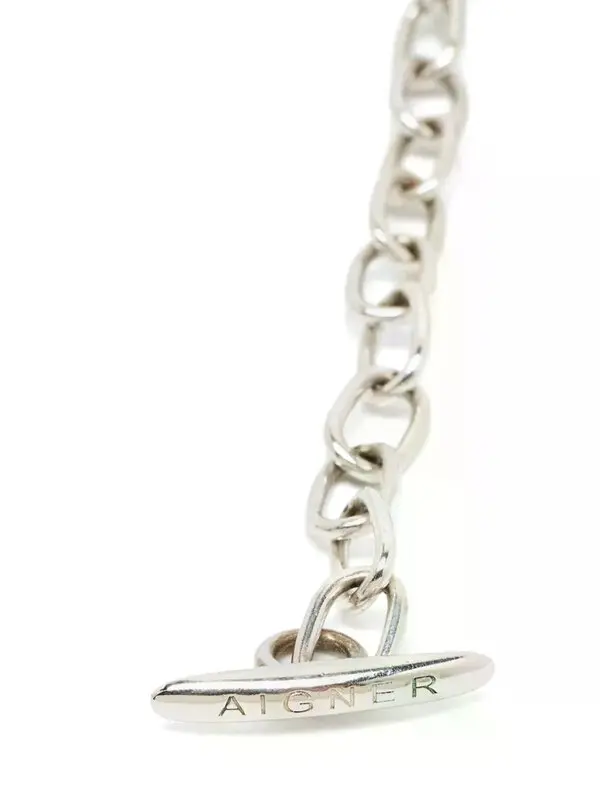 AIGNER Faux-pearl Tasseled Necklace - Silver