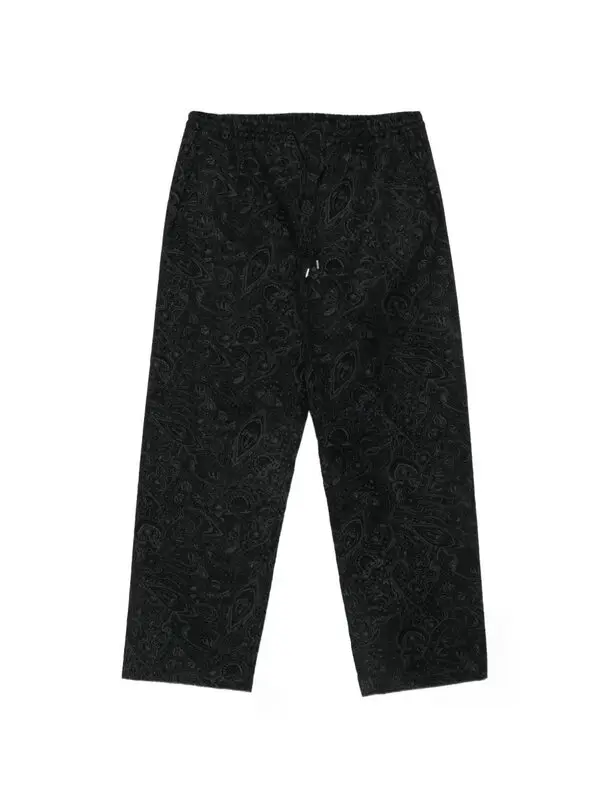 A KIND OF GUISE Samurai Paisley-print Trousers - Black