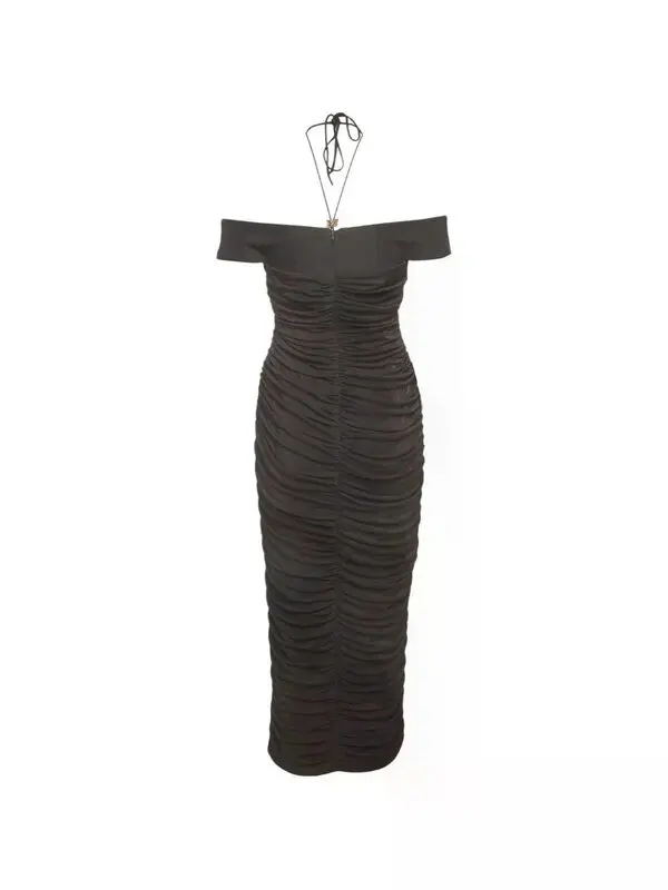CHATS BY C.DAM Off-the-shoulder Ruched Dress