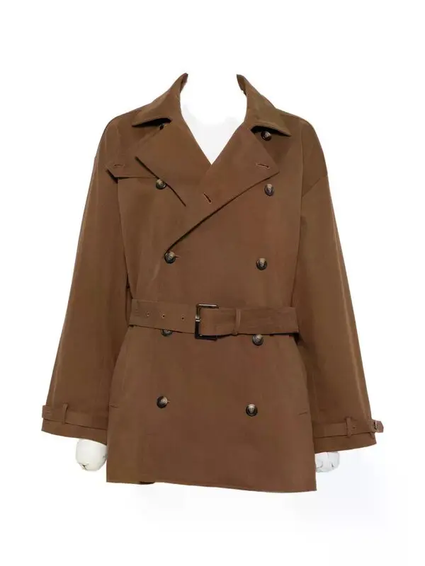 DÔEN Wolfe Double-breasted Trench Coat - Brown