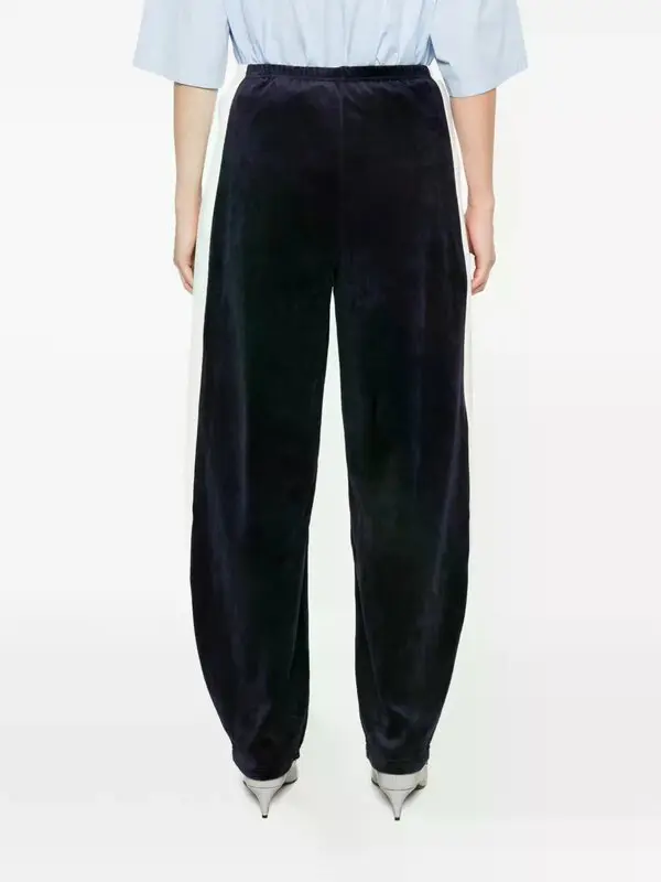Tory Burch Colorblock Velour Track Pants