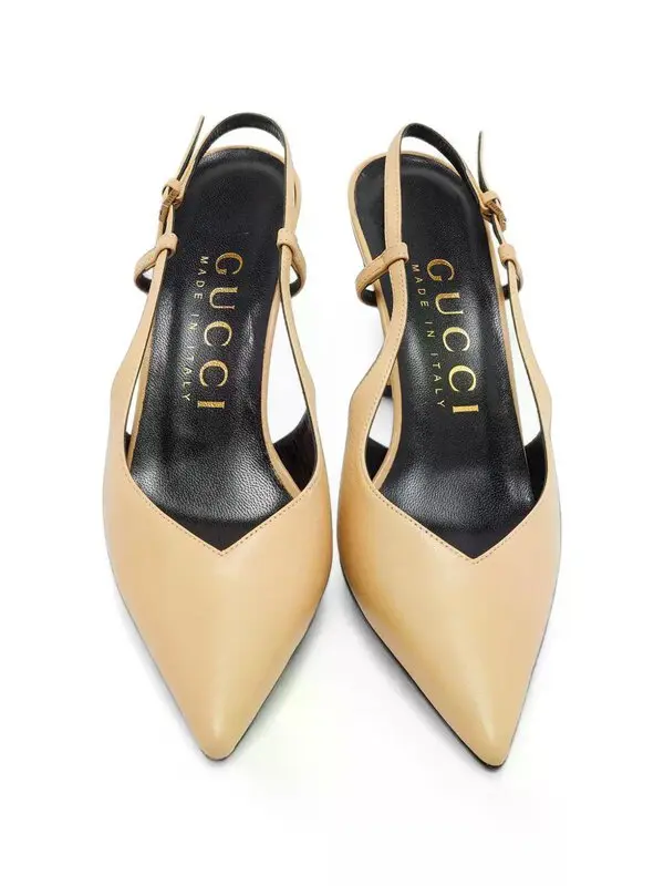 Gucci Pointed-toe Slingback Pumps