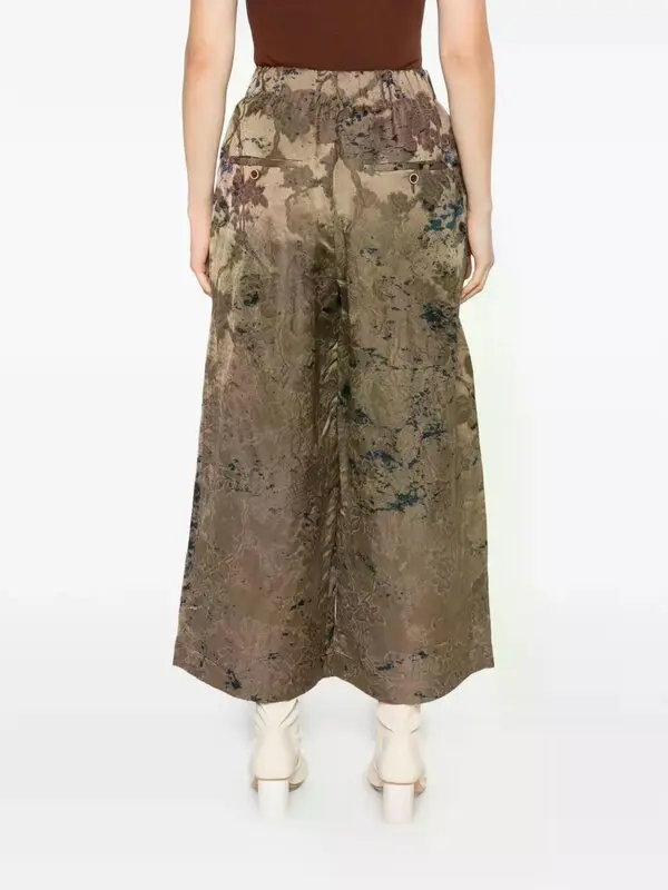 UMA WANG Poetic Wide-leg Cropped Trousers