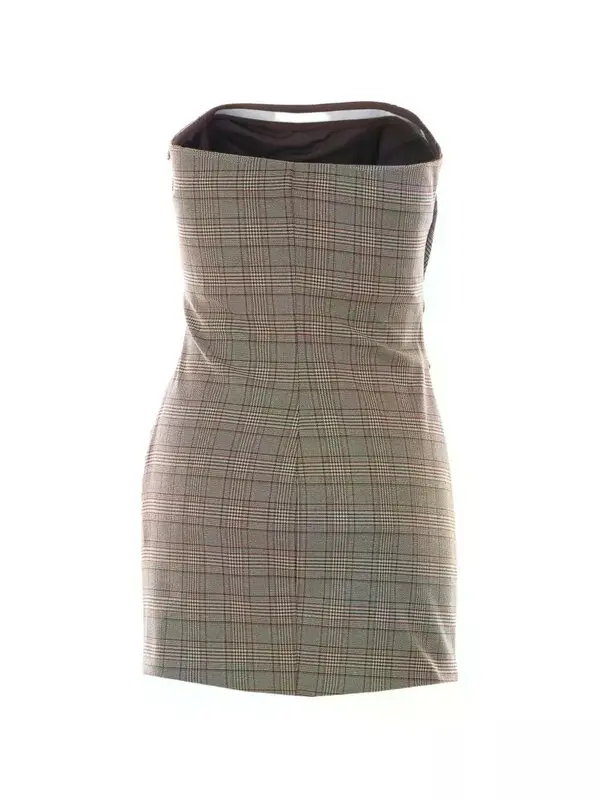 ANIYE BY Cleo Bow-detail Checked Dress