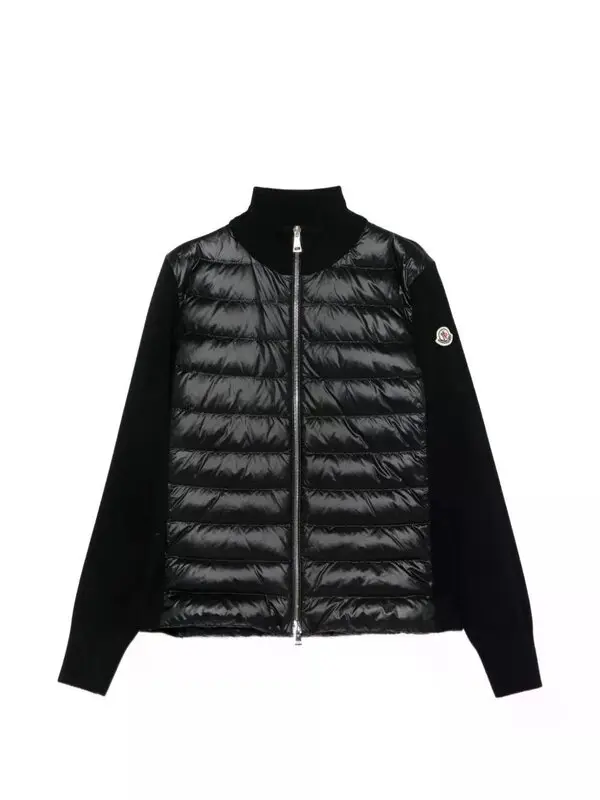 Moncler Quilted-panel Zip-up Puffer Jacket
