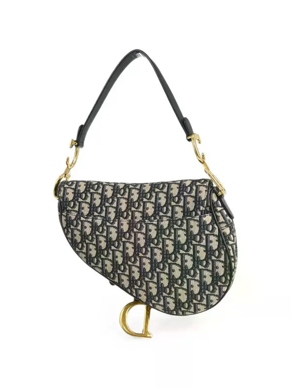 Dior 2018 Trotter Oblique Saddle Shoulder Bag