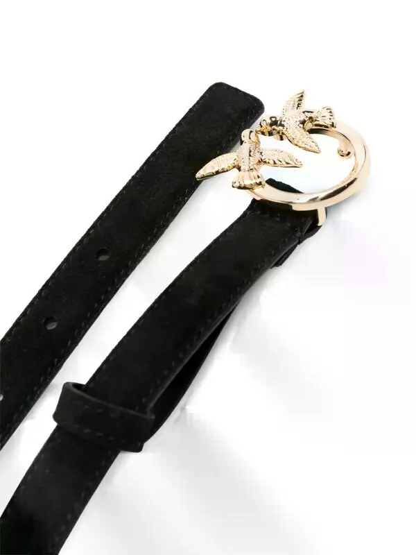 Pinko Love Birds Suede Belt