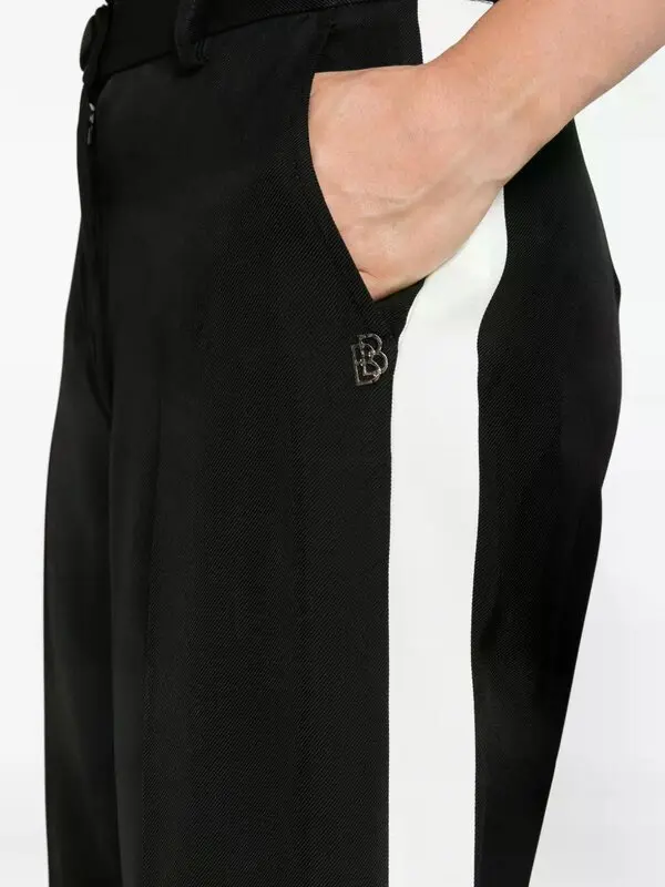 BABYLONE PARIS Side-stripe Wide-leg Trousers