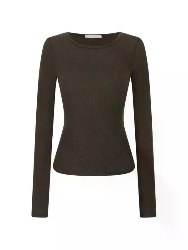 AMOMENTO Round-neck Long-sleeve T-shirt