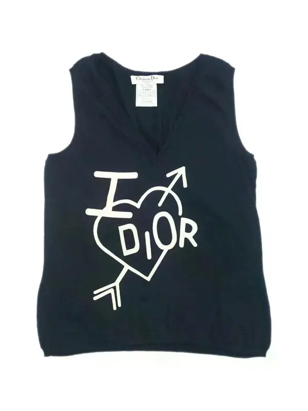 Dior 2005 Heart Arrow V-neck Tank Top