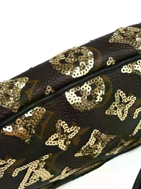 LOUIS VUITTON Mini Eclipse-pattern Sequin-embellished Shoulder Bag