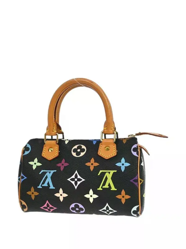 LOUIS VUITTON Mini Speedy Tote Bag - Black