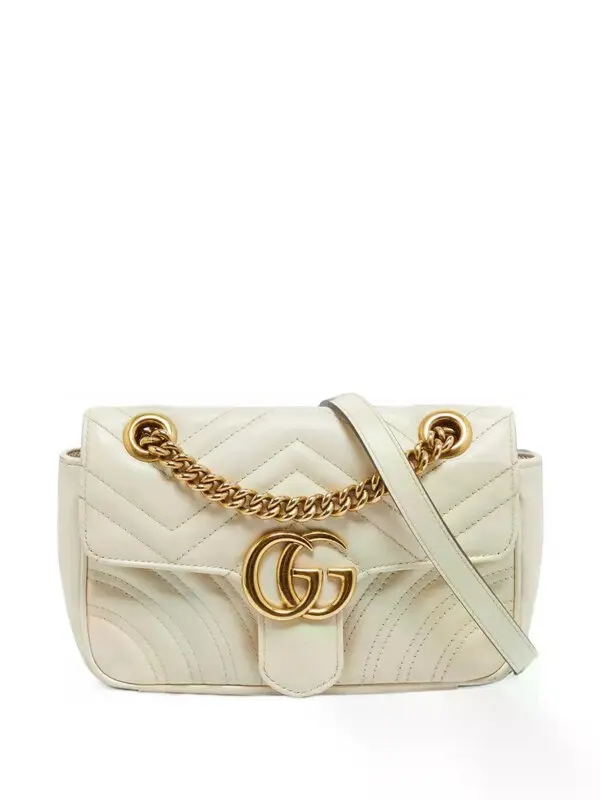 Gucci Gg Marmont Matelassé Shoulder Bag - Neutrals