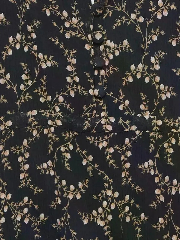 Simkhai Floral-print Long-sleeve Mini Dress