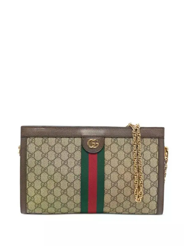 Gucci Medium Ophidia Gg Supreme Shoulder Bag - Neutrals