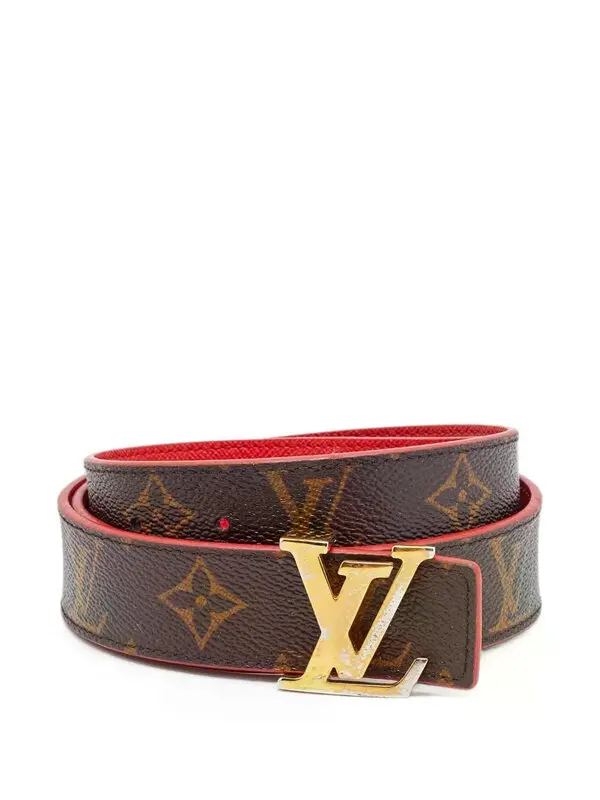 LOUIS VUITTON 2019 Initiales Reversible Belt - Red