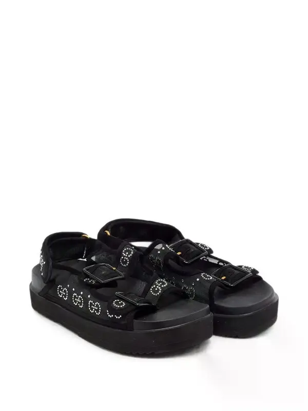 Gucci Crystal-embellished Flat Sandals