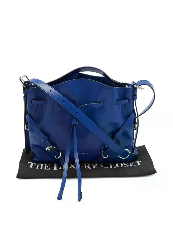 Givenchy Small Voyou Leather Shoulder Bag - Blue