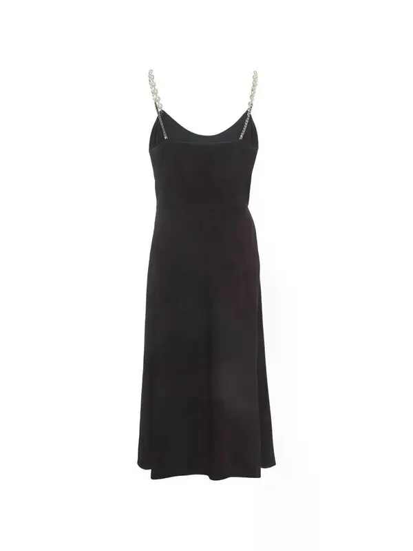 Miu Miu Pearl-strap Midi Dress