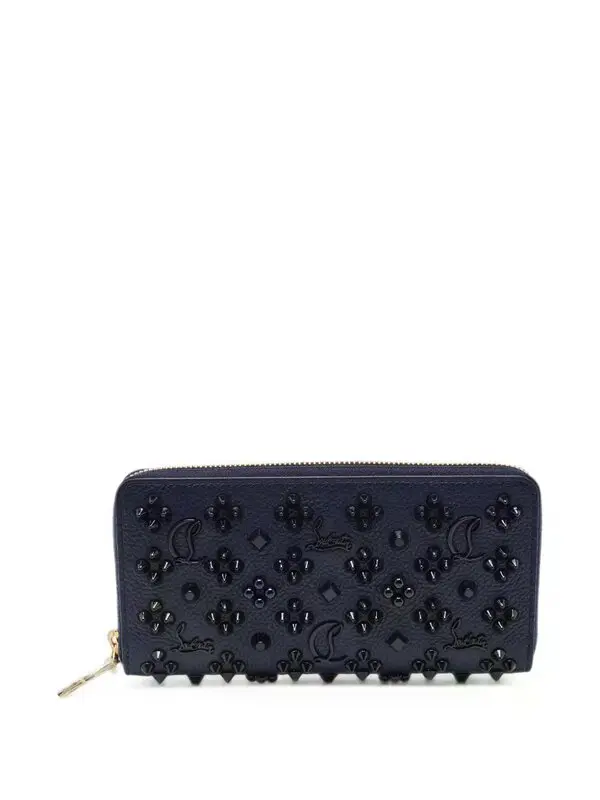 CHRISTIAN LOUBOUTIN Panettone Studded-details Wallet - Blue