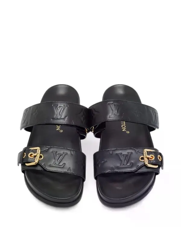 LOUIS VUITTON Sunset Monogram Flat Sandals