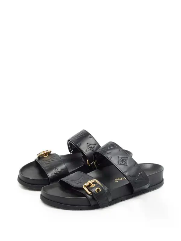 LOUIS VUITTON Sunset Monogram Flat Sandals
