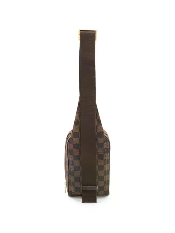 LOUIS VUITTON 2012 Geronimo Damier Ebene Belt Bag - Brown
