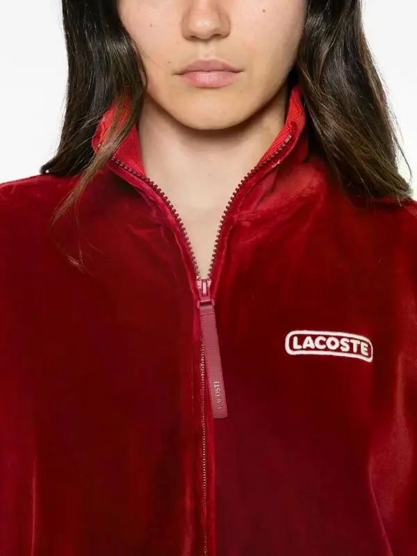 Lacoste Zip-up Velvet Mini Dress