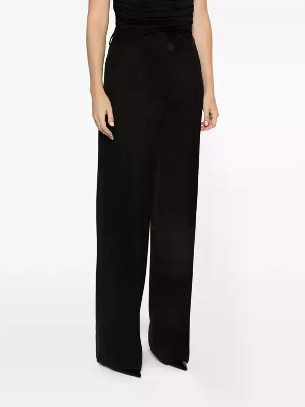 BABYLONE PARIS Logo-plaque Wide-leg Trousers