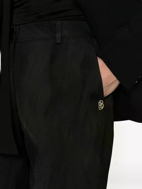 BABYLONE PARIS Logo-plaque Wide-leg Trousers