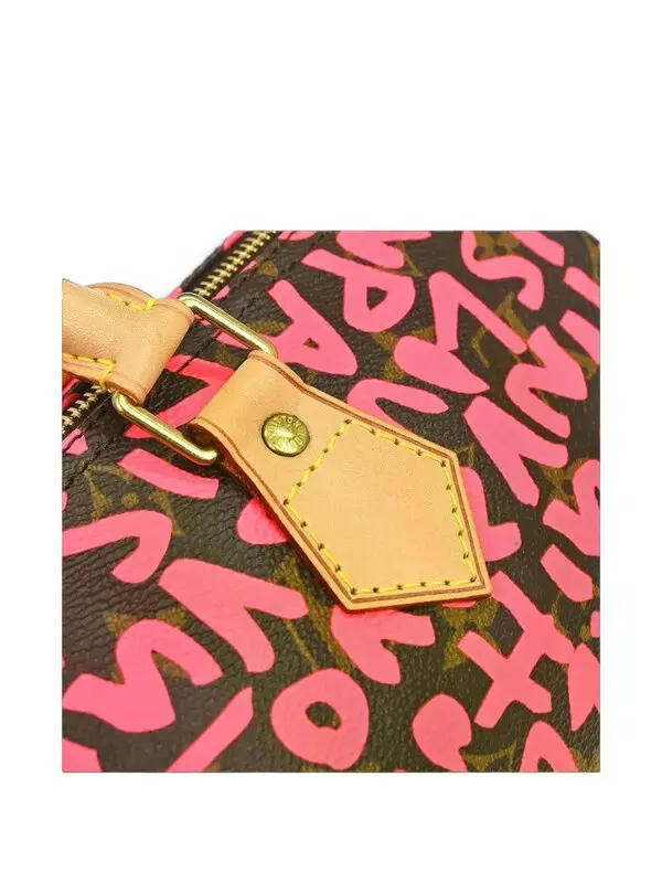 LOUIS VUITTON 2008 Monogram Graffiti Speedy Tote Bag