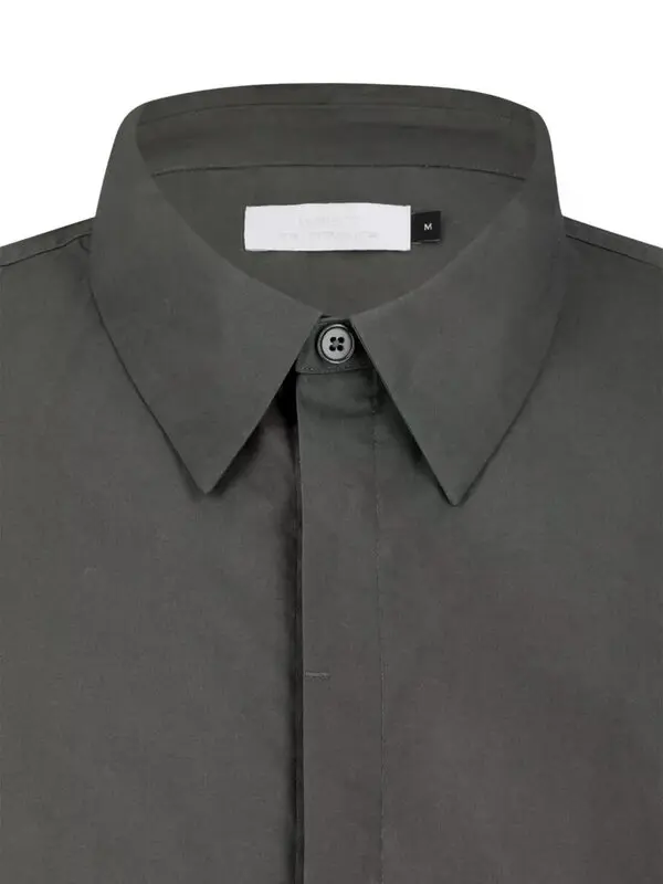 AMOMENTO Oversized Long-sleeve Shirt
