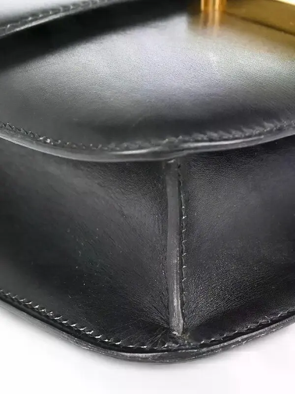 Hermès Constance Leather Shoulder Bag - Black