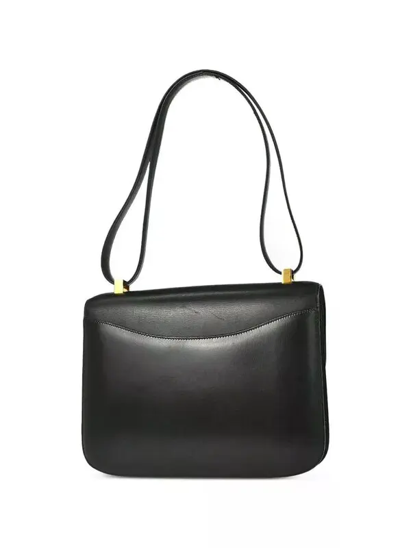 Hermès Constance Leather Shoulder Bag - Black