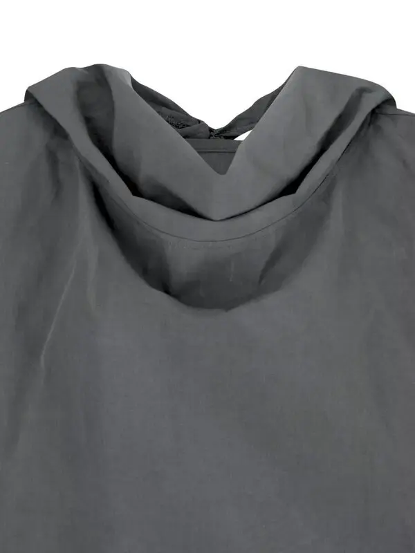 AMOMENTO Scarf-detail Puff-sleeve Blouse