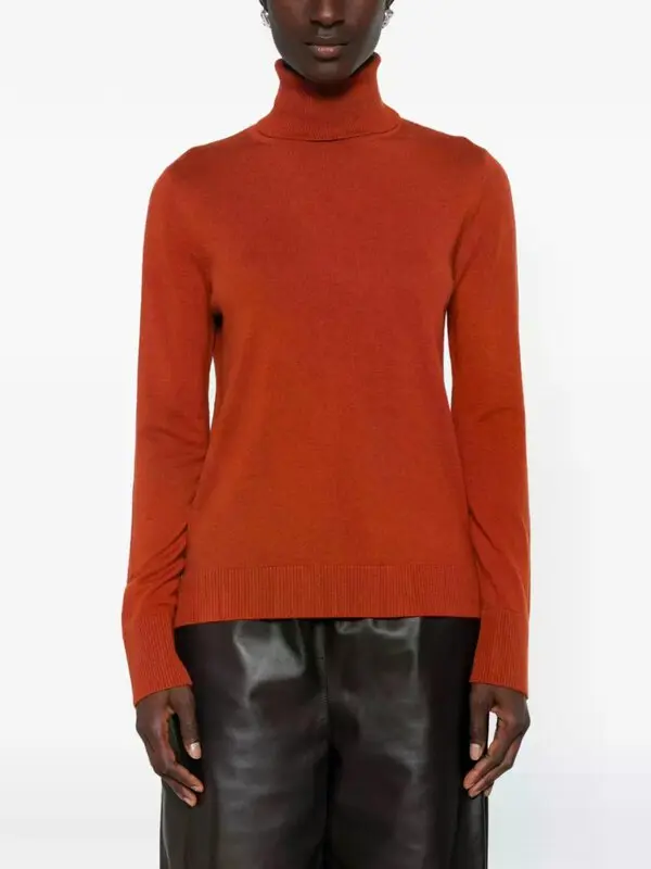 Max Mara Allegra Elbow-patch Roll-neck Sweater
