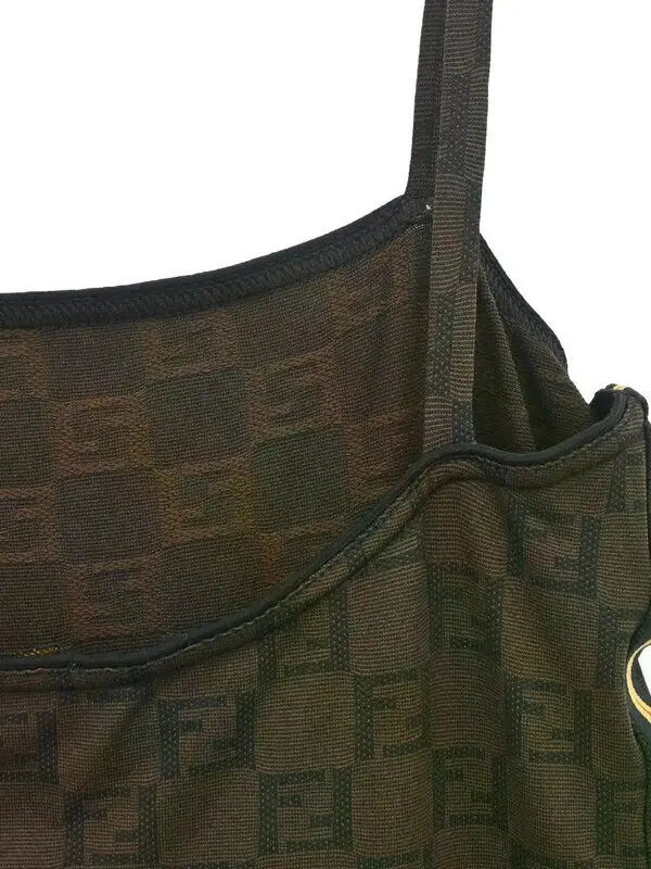 Fendi Zucchino-printed Fitted Mini Dress