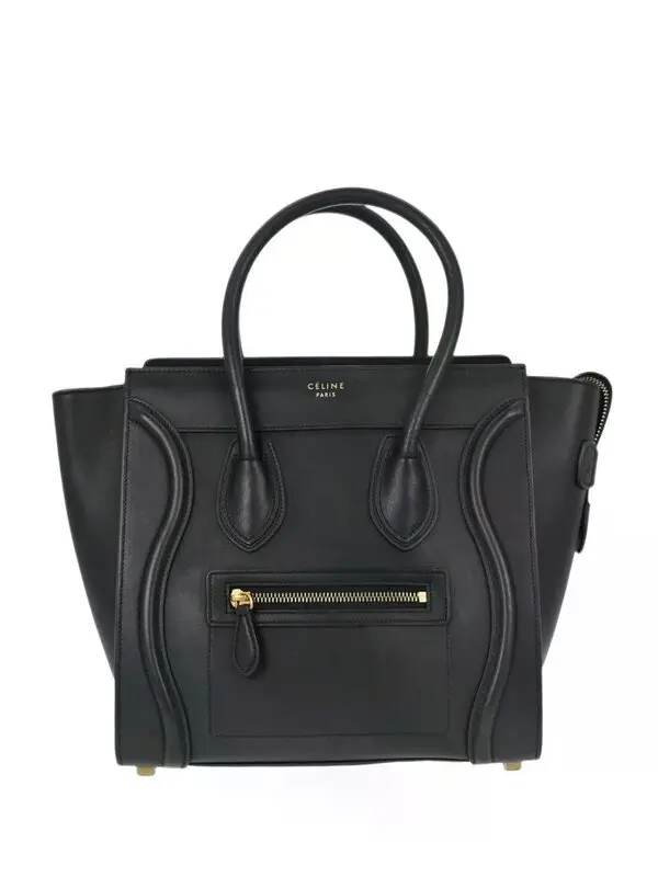 Celine Luggage Micro Tote Bag - Black