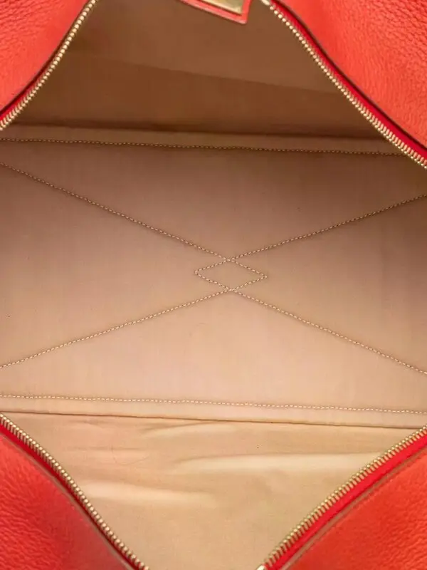 Hermès 1990-2010 Toile And Clemence Victoria 43 Travel Bag