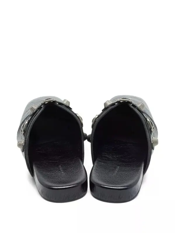 Balenciaga Cosy Cagole Leather Mules